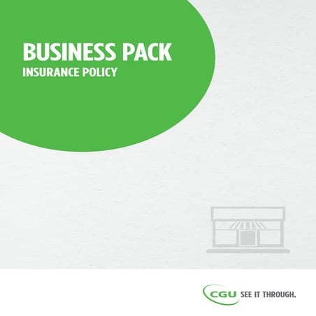 CGU Business Pack Insurance Policy | PDF