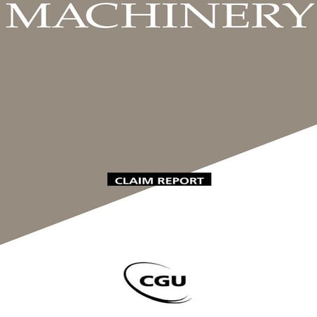 Vero Machinery Breakdown Claim Form | PDF