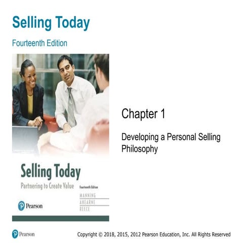Selling Today: Developing Personal Selling Philosophy | PPTX