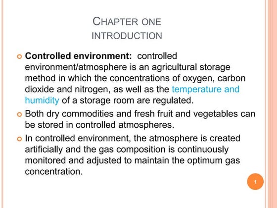 Controlled atmosphere and modified atmosphere storage | PPT