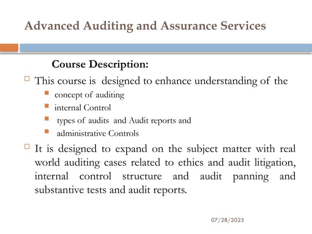 Auditing (Introduction to Auditing) | PPTX