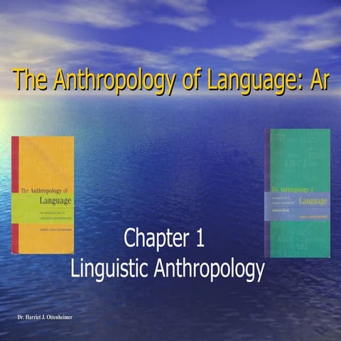 Ch 1 Linguistic Anthropology | PPT
