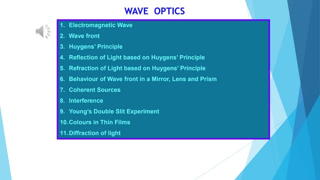 Class 12th Physics wave optics ppt | PPT