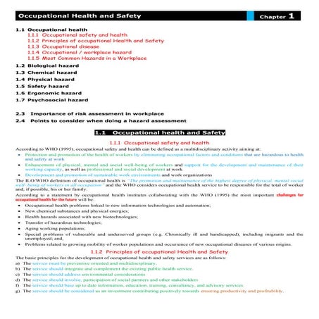 Occupational health and safety standards | PPTX