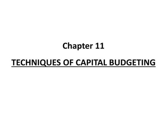 capital budgeting concept meaning and types | PPT