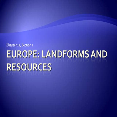 Ch. 12, sec. 1 and 2 | PPT