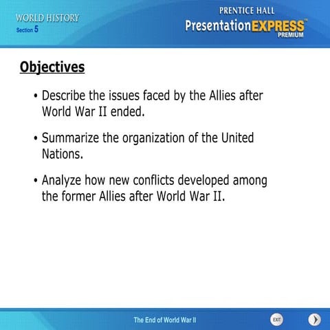 Ch.17 section 5 the end of wwii | PPT