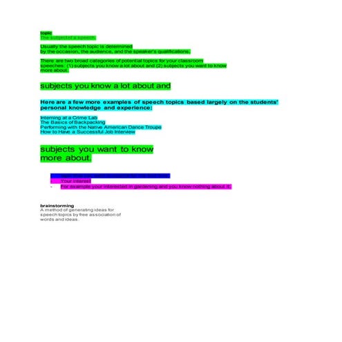 Chapter 5 Summary | DOCX