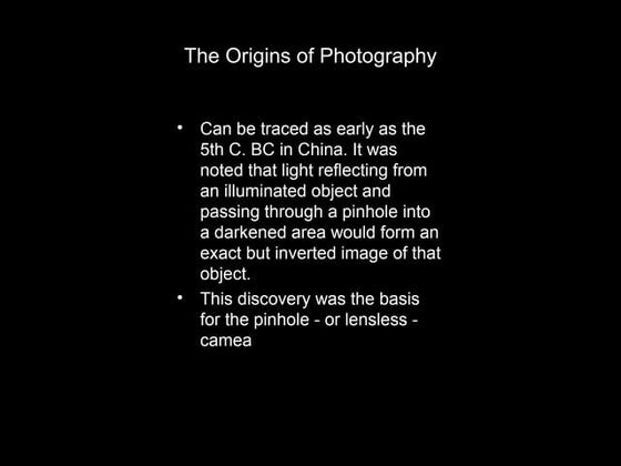 History of Photography Project | PPT
