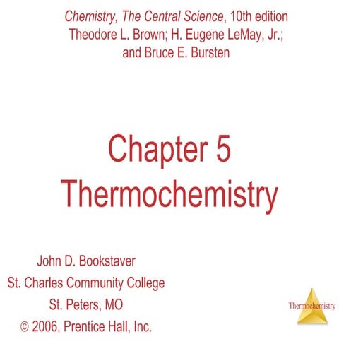 Ch. 5 thermochemistry | PPT