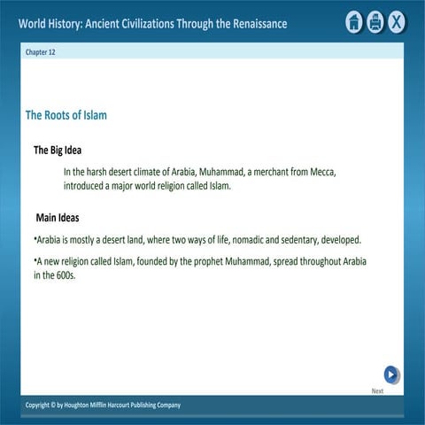 Ch.12 the islamic world (new) | PPT | Islam | Religion & Spirituality