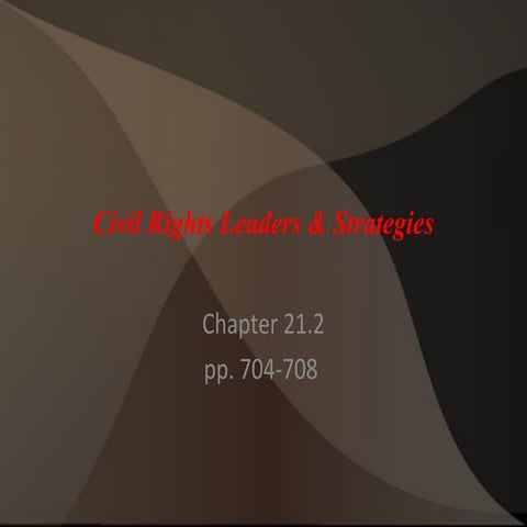 Civil Rights Leaders & Strategies | PPT