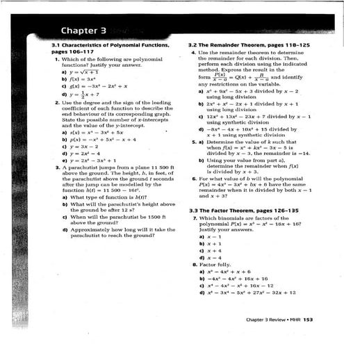 Ch. 3 review assignment key | PDF