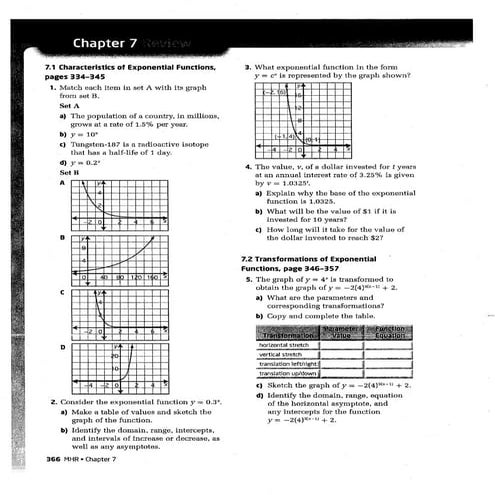 Ch. 7&8 review assignment key | PDF