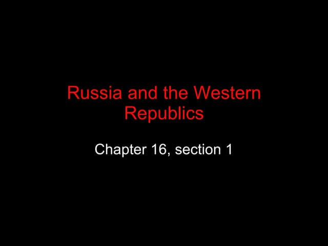 Russia 1450 1750 | PPT