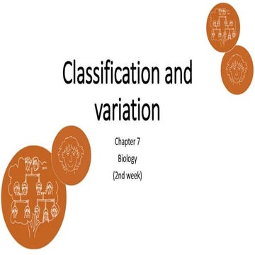 Ch.7.classification and variation (part 2) | PPTX