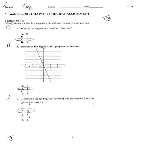 FDN 30 Ch. 6 review assignment(key) | PDF
