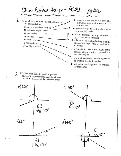 Ch1 review assignment key | PDF