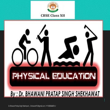 physical education class 12 chapter 1 st thomas | PPTX