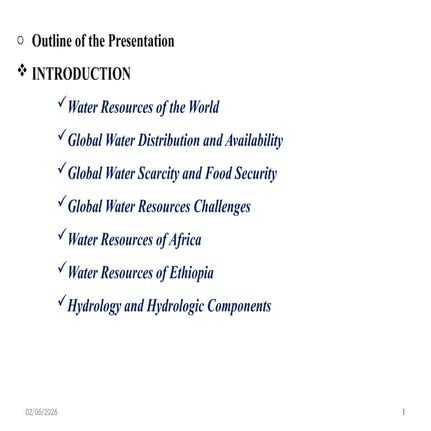 CH-1 Final (1).pptx Narm water resources planning and management | PPTX