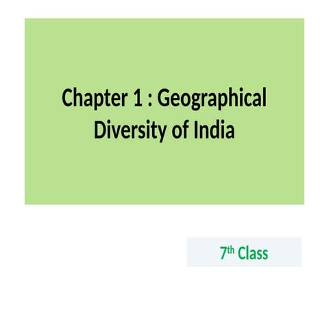 Geographical-Diversity-of-India.pptx/7th class /new ncert /samyans ...