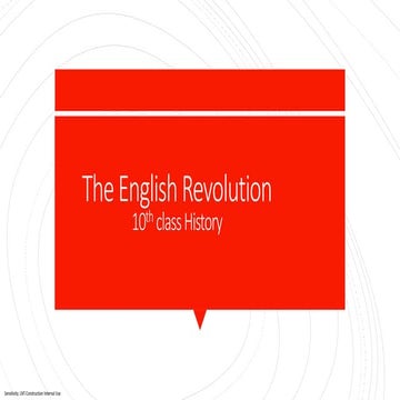 The English RevolutionThe English RevolutionThe English RevolutionThe ...