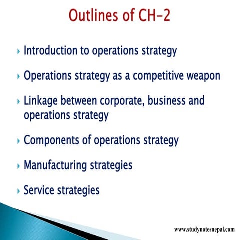 CH-2-Operations-Strategy of operation management.pdf