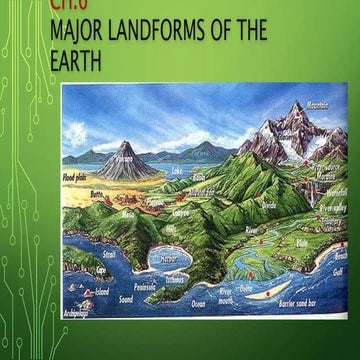 Ch.6 major landforms to the earth | PPTX
