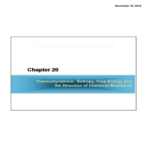 Ch.20 thermodynamics | PDF