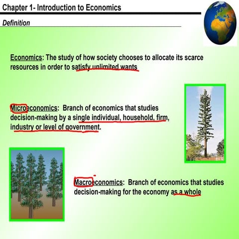 Economics: The study of how society chooses to allocate its scarce ...