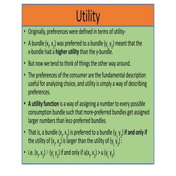 ch. 4- Utility Intermediate Microeconomics-I BA Hons Economics | PDF