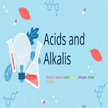 Acids and Alkalis | PPTX