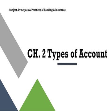 Types of Account, Functions of ATM and types of ATM | PPTX