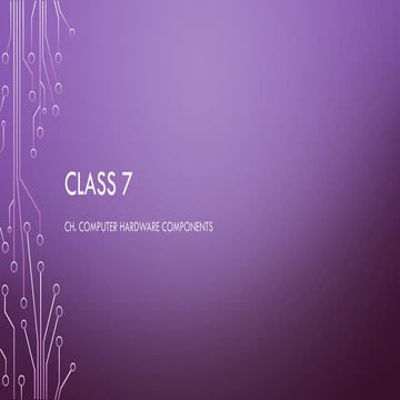 detailed explanation of Computer Hardware Components | PPTX