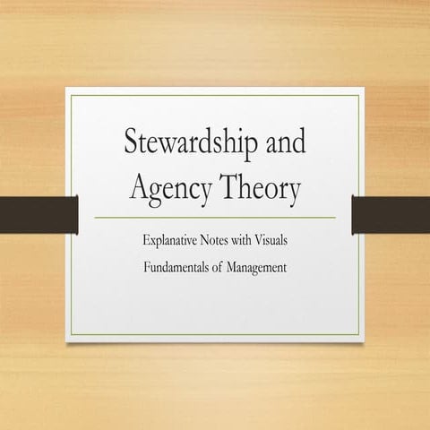Stewardship theory | PPTX
