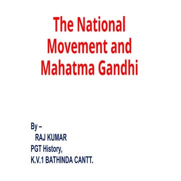 MAHATMA GANDHI | PPTX