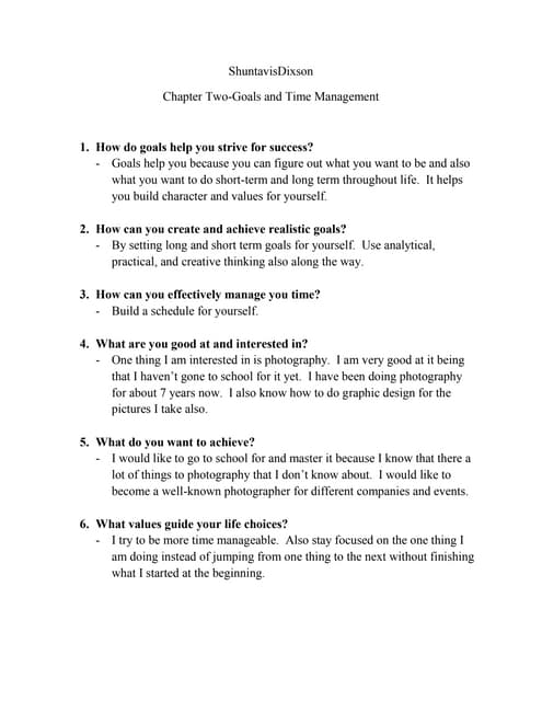 Goal setting example 1 | PDF | Postgraduate Education | College Education