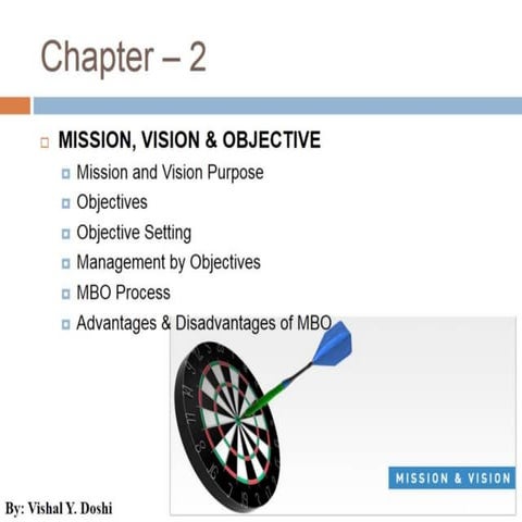 Ch 2 mission, vision & objective | PPT