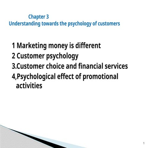 understanding the psychology of customers | PPT