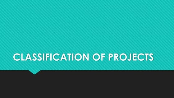 Capital investment process and kinds and classification of the project ...