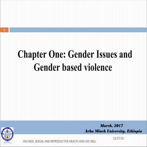 GENDER_BASED VIOLENCE POWERPOINT PRESENTATION | PPTX