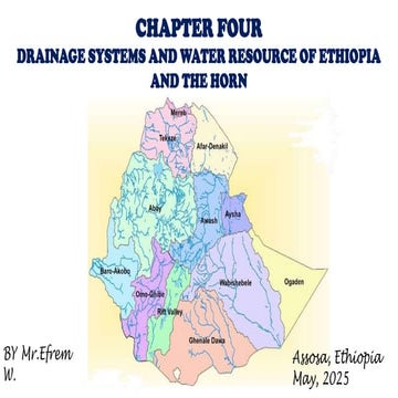 Chapter 4 - Drainage Systems and Water Resources of Ethiopia and the ...