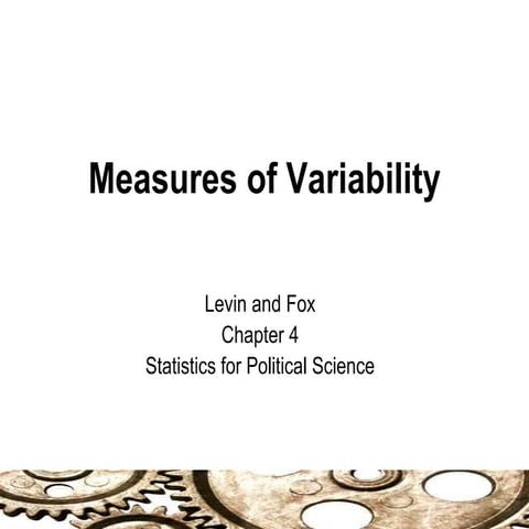 Measures Of Variability 11 Ppt