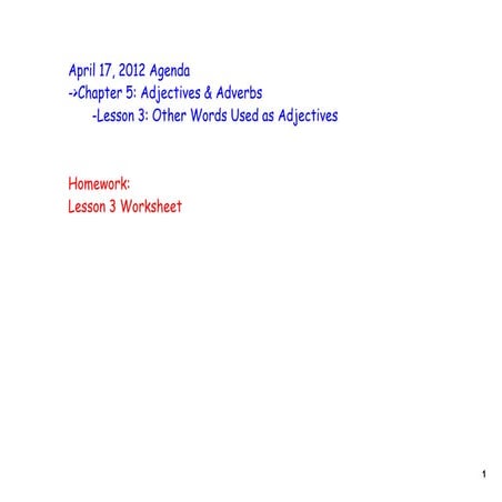 Ch. 5, Lesson 3 | PPT