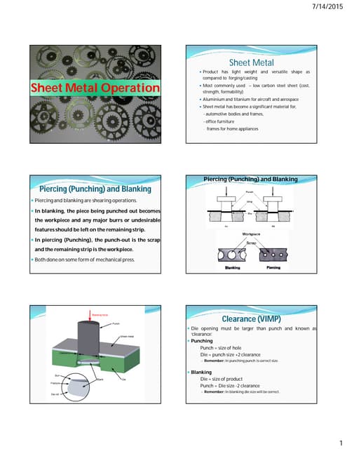 Sheet matel calculations | PPT