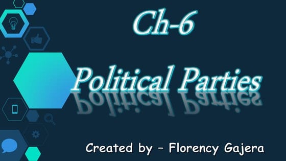 Political Parties class 10 civics PPT | PPTX | Civic affairs | Politics