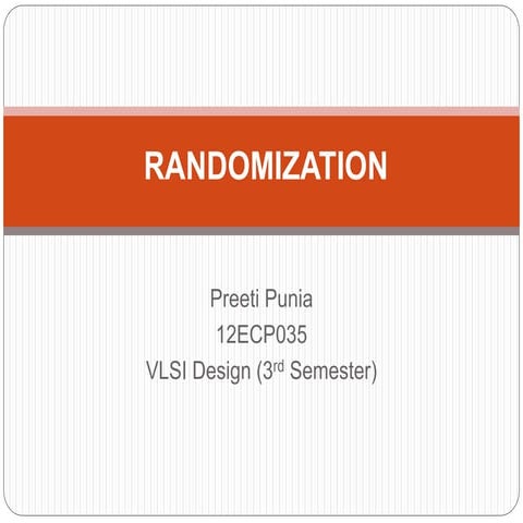 Ch 6 Randomization Ppt 