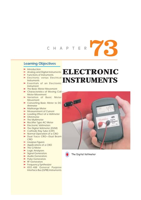 Measurement and instrumentation | PPT
