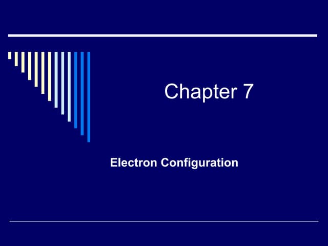 Electronic configuration final | PPTX