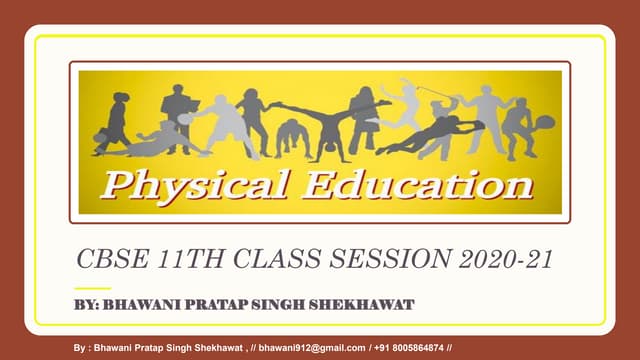 Physical Fitness Test Lecture